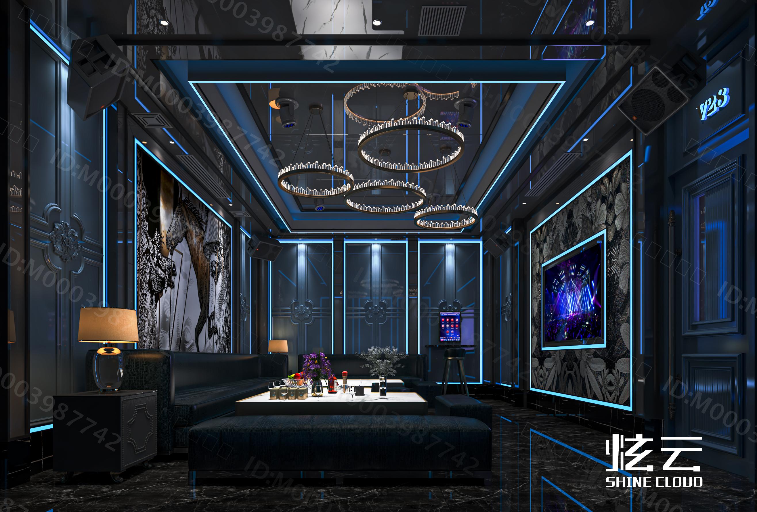 3D模型-简欧KTV包厢模型-M0003987742-炫云云模型网